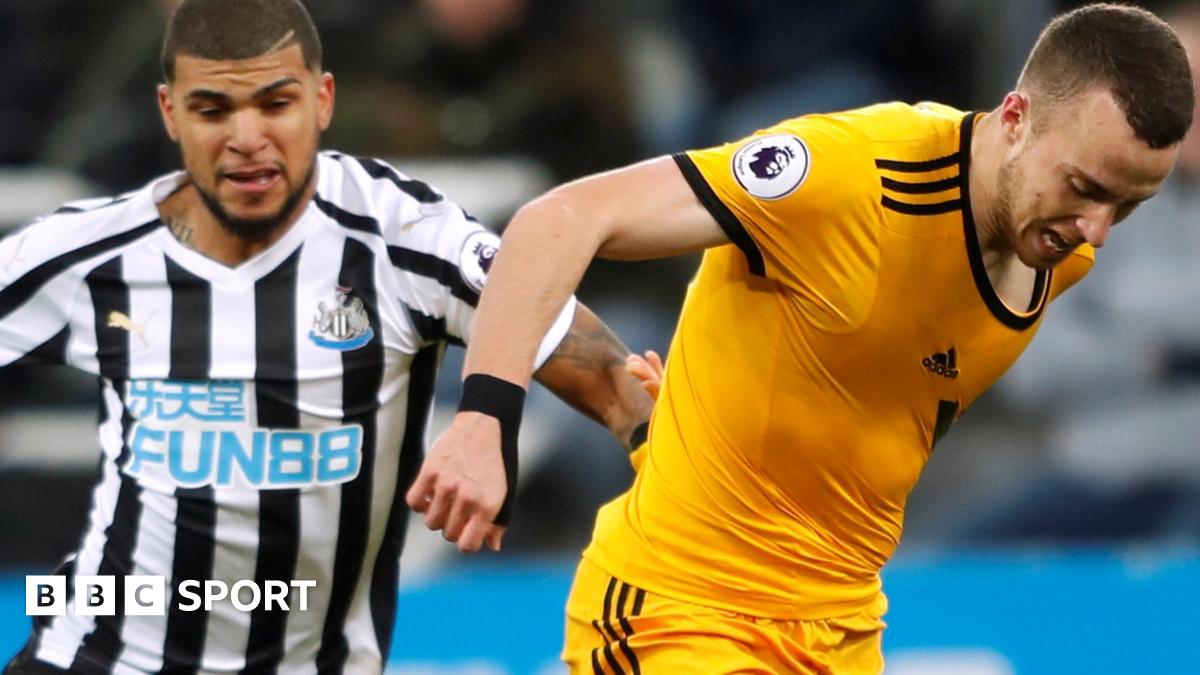 Newcastle 1-2 Wolves: Visitors score 95th-minute winner against 10 men ...