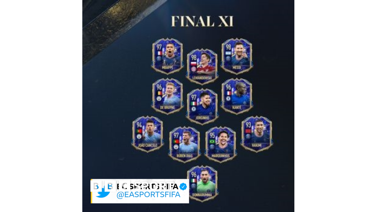 Two Chelsea players make FIFA 22 Team of the Year - BBC Sport