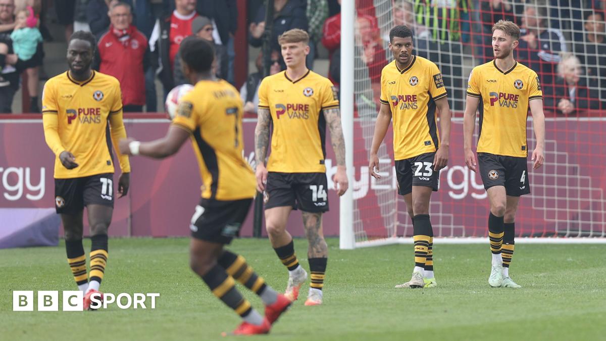 Newport County: Set-piece record an 'absolute disgrace' - Dafydd ...