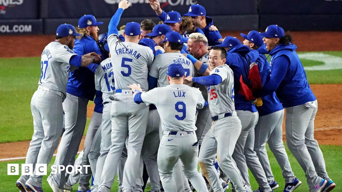 Dodgers beat Yankees to win World Series in game five in New York - BBC ...