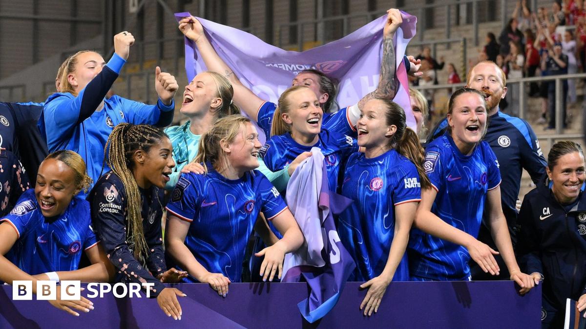 Chelsea secure sixth successive WSL title at Man Utd - BBC Sport