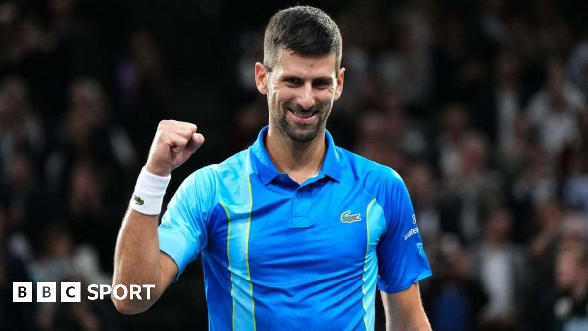 Paris Masters: Novak Djokovic beats Holger Rune to reach semi-finals - BBC Sport