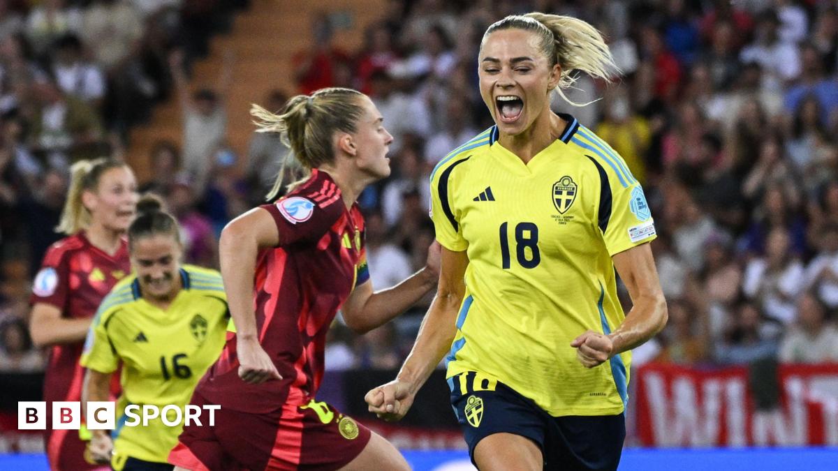 Sweden 4-1 Germany: Sweden lay down marker as Euro 2025 contenders ...