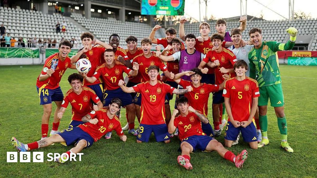 Spain U19 6-5 Germany U19 (after extra time): Defending champions into final after 11-goal ...