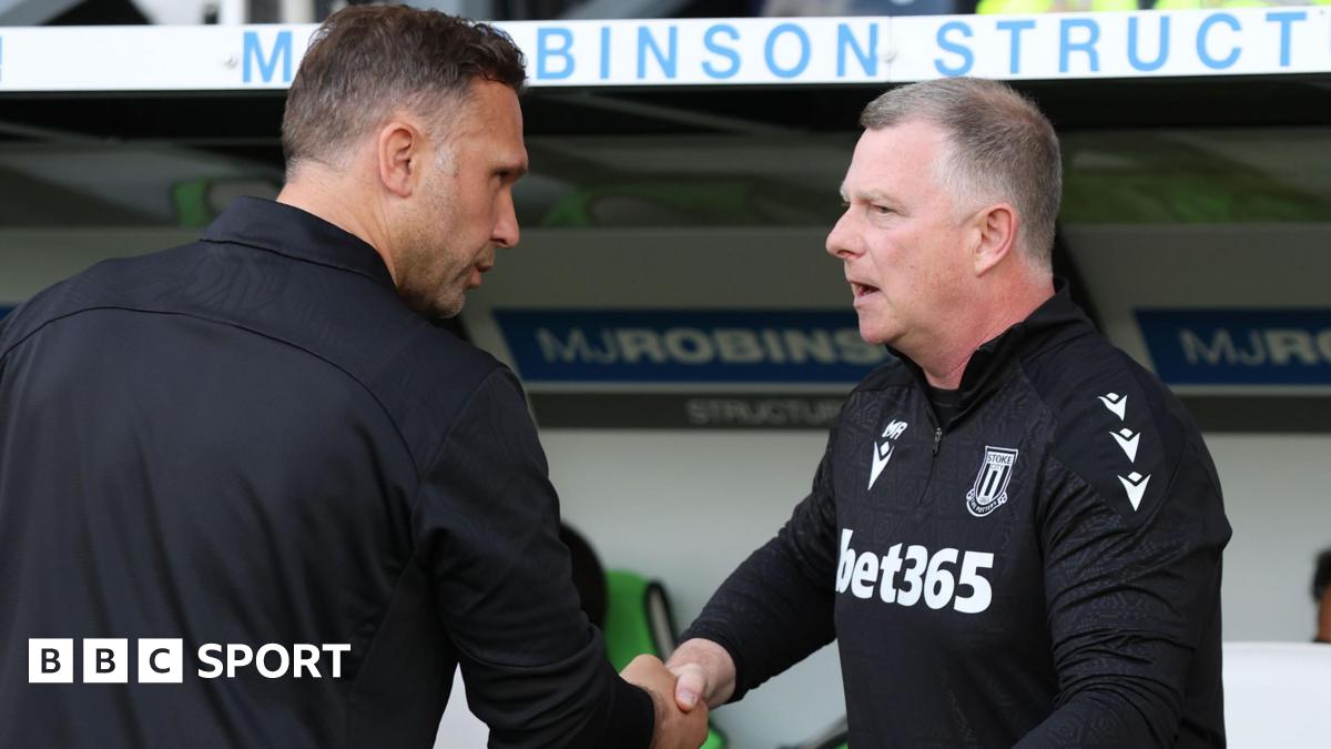 Mark Robins: Stoke City boss reacts to Derby draw that seals survival ...