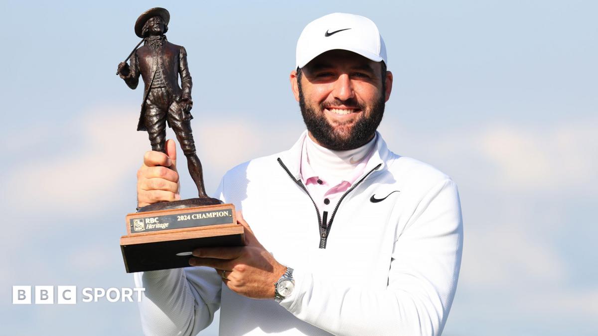 Masters champion Scottie Scheffler wins PGA Tour's RBC Heritage - BBC Sport