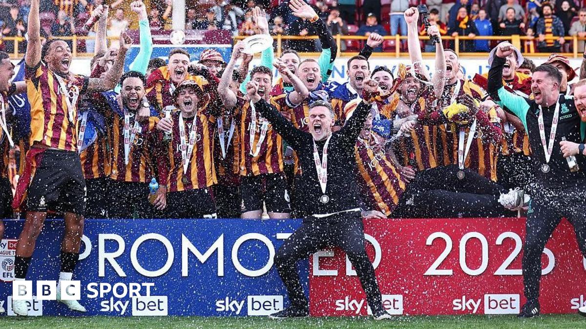 Bradford City 1-0 Fleetwood Town: Bantams promoted with dramatic win ...