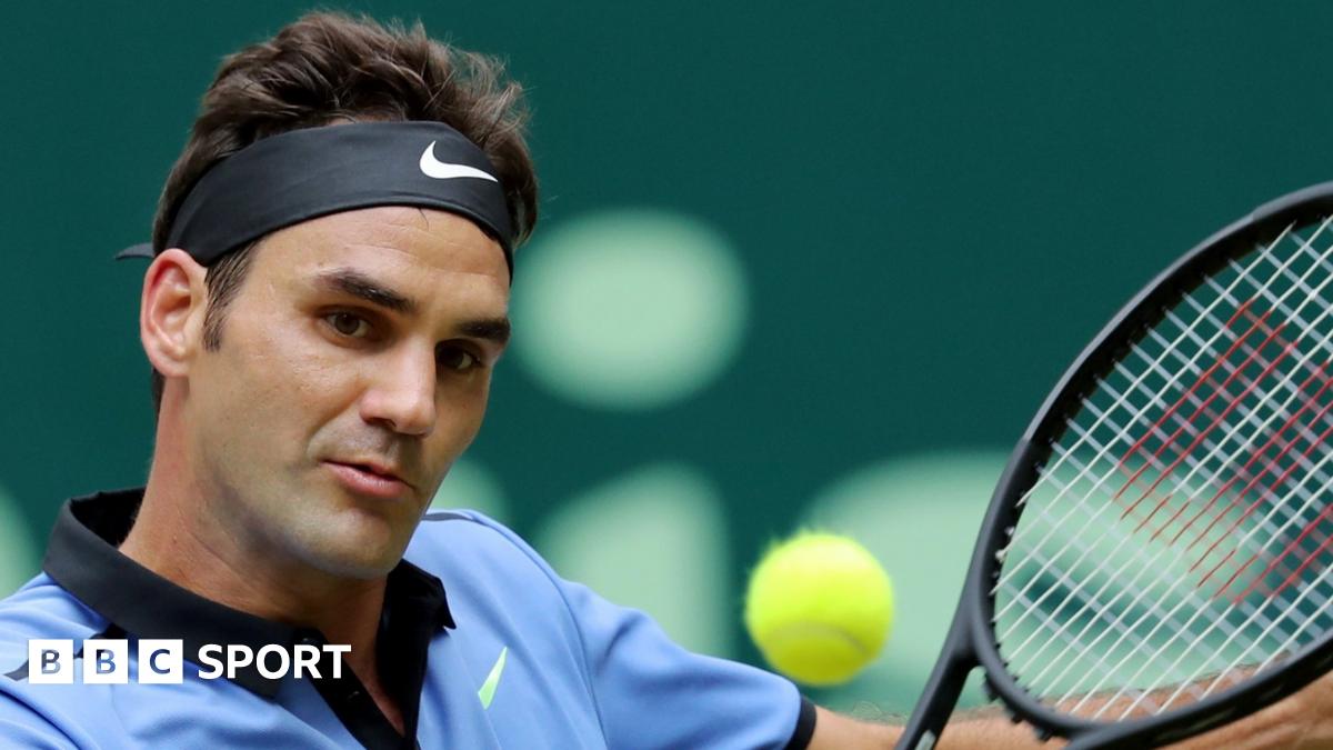 Roger Federer reaches semi-finals at Gerry Weber Open in Halle - BBC Sport