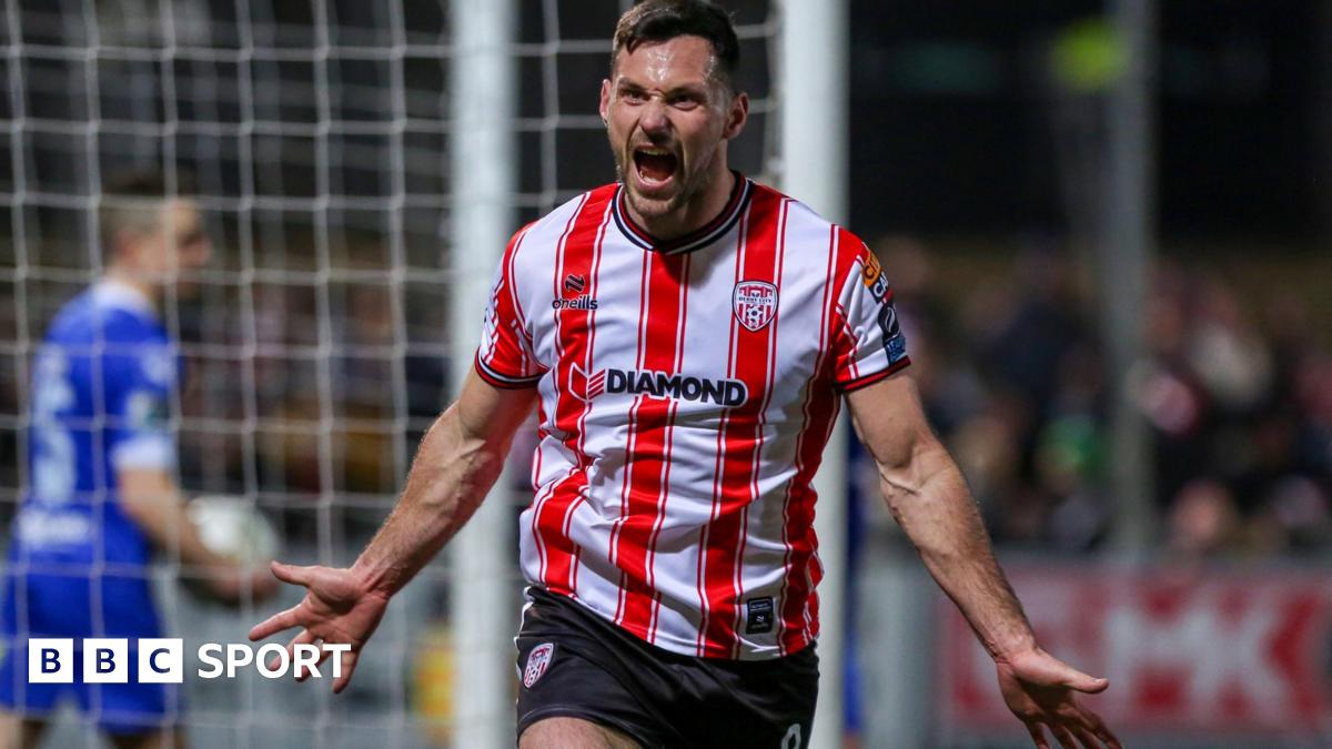 League of Ireland: Patrick Hoban hat-trick helps Derry beat 10-man ...
