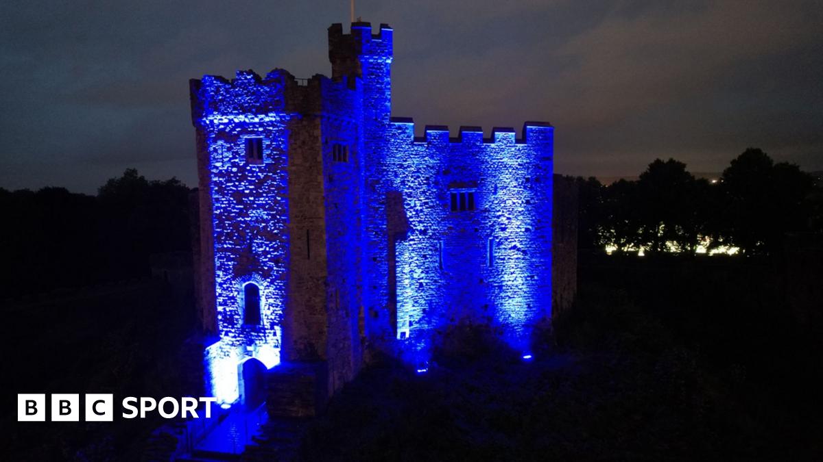 Cardiff City: Landmark turns blue on 125th anniversary of first game ...