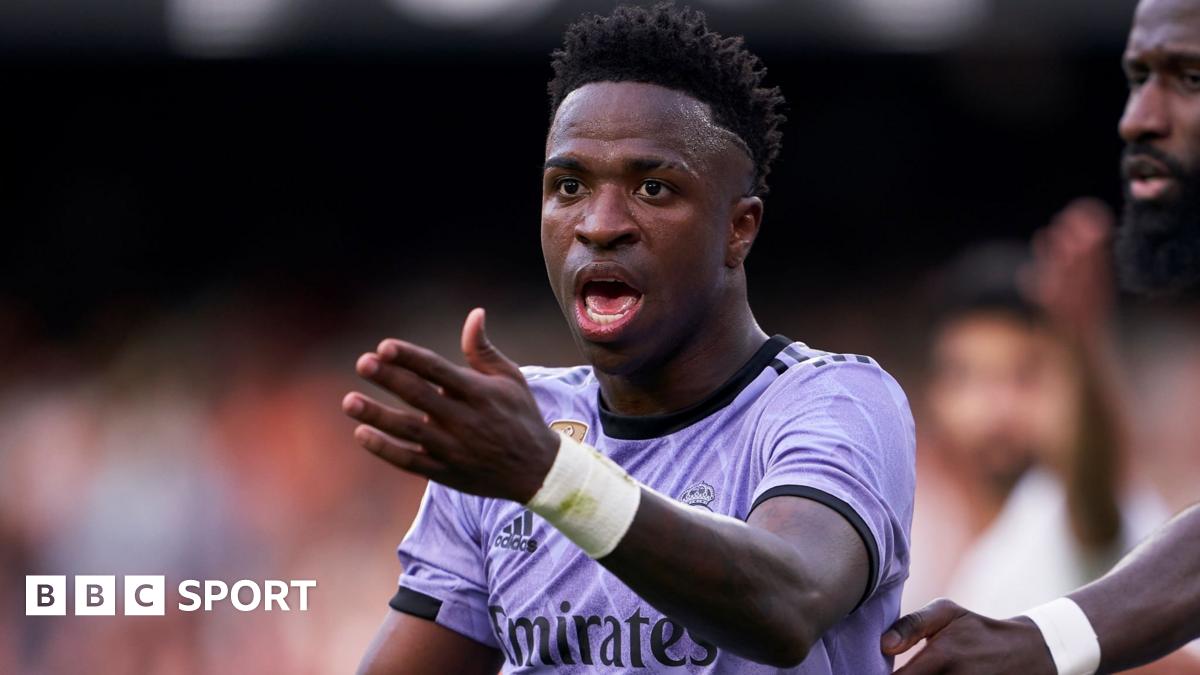 Vinicius Jr: Seven people punished over racist chants and effigy of Real Madrid player - BBC Sport