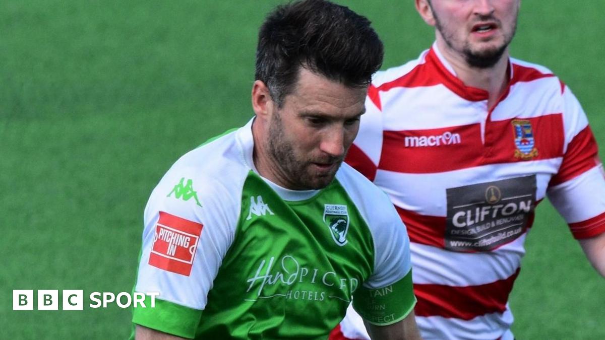 Ross Allen: Guernsey FC record goalscorer targets another season - BBC ...