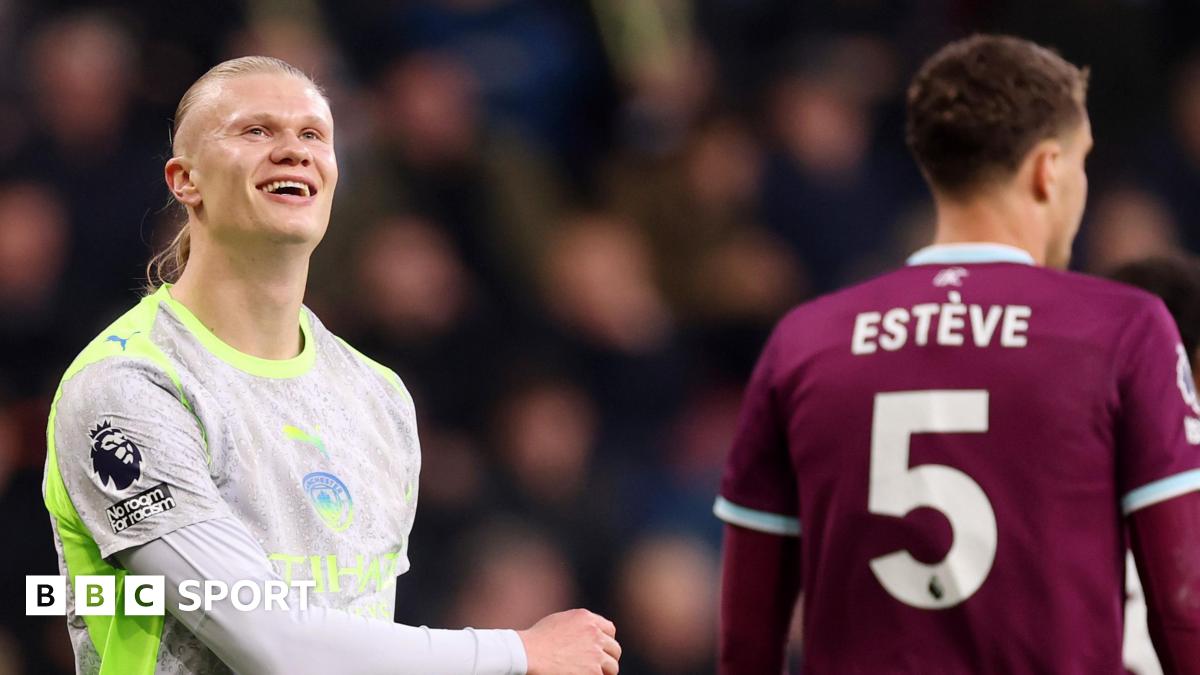 Burnley 0-1 Man City: Erling Haaland scores to put Citizens top and ...