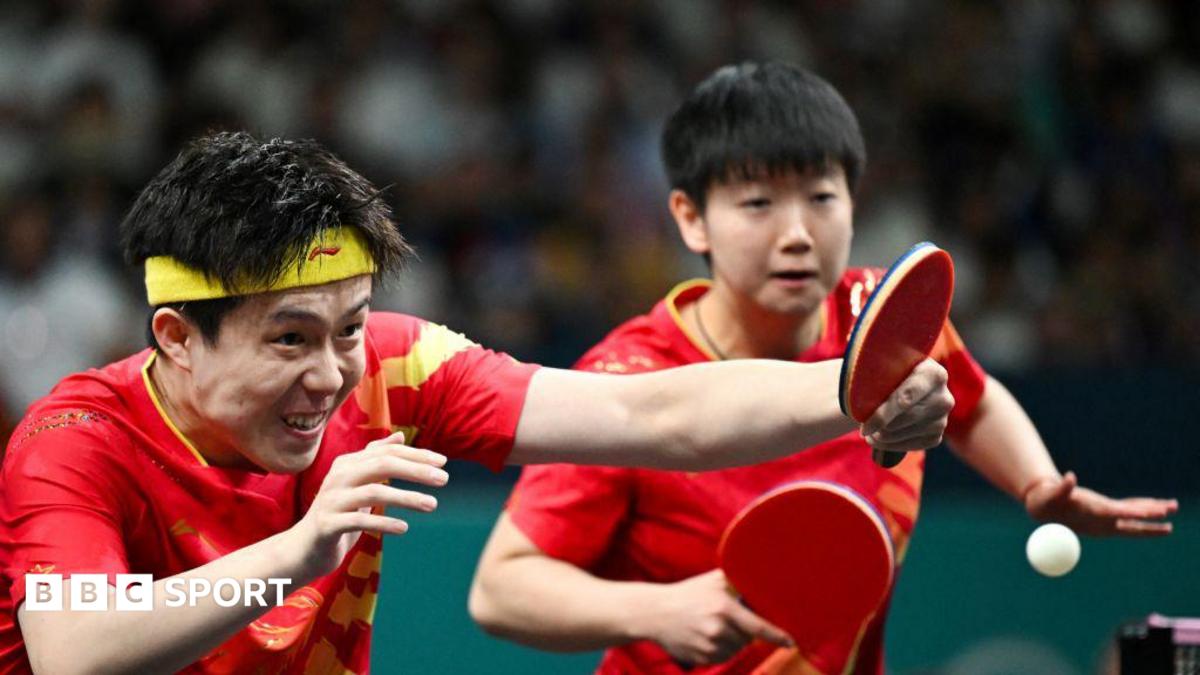 Olympics table tennis: China's Wang and Sun win mixed doubles gold ...