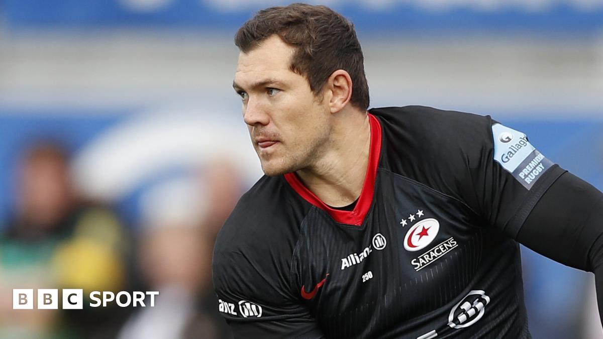 Alex Goode: Saracens back out for four months with pectoral tear - BBC ...