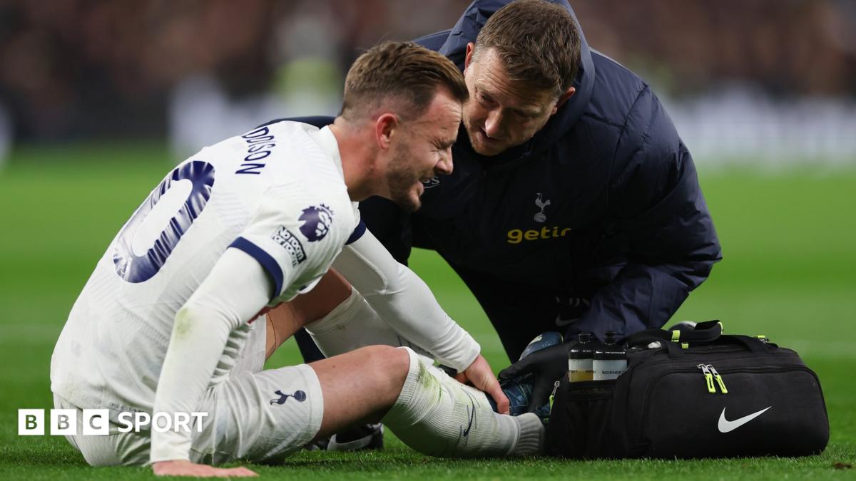 James Maddison: Tottenham midfielder ruled out until January with ankle ...