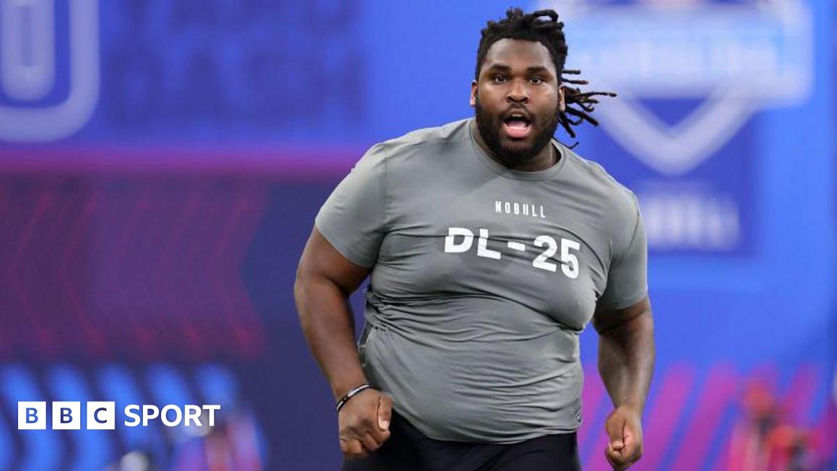 NFL Draft day two: T'Vondre Sweat selected by Tennessee Titans - BBC Sport