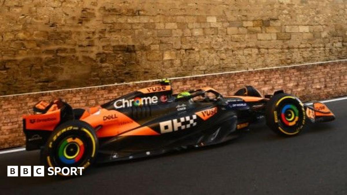 Azerbaijan GP: Lando Norris says McLaren a long way off - BBC Sport