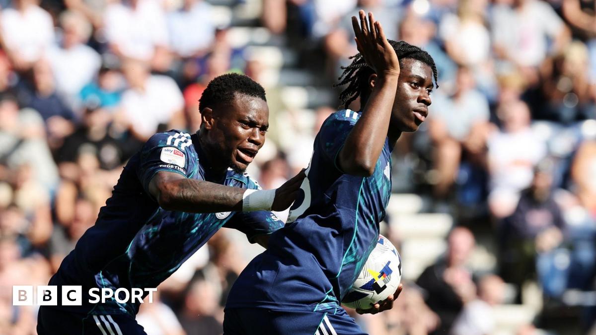Preston North End 2-1 Leicester City - Teenager Monga's goal in vain ...
