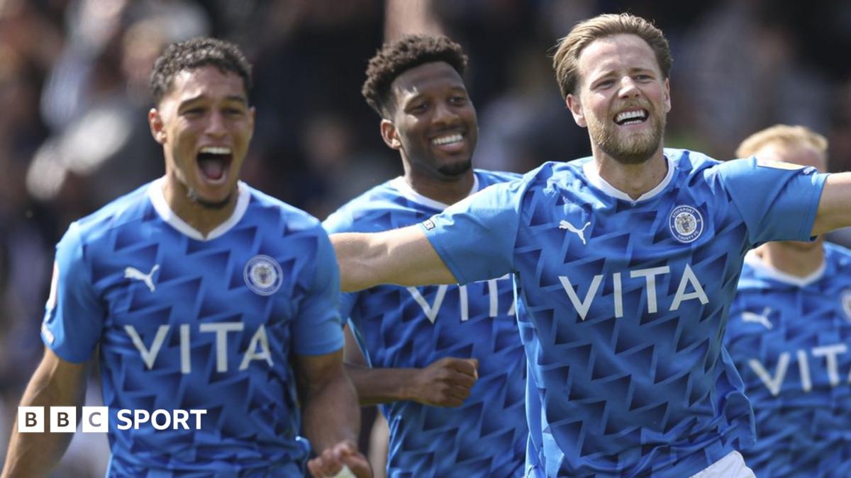 Stockport 2-1 Salford (2-2 agg): Ben Hinchliffe stars as Hatters win on ...