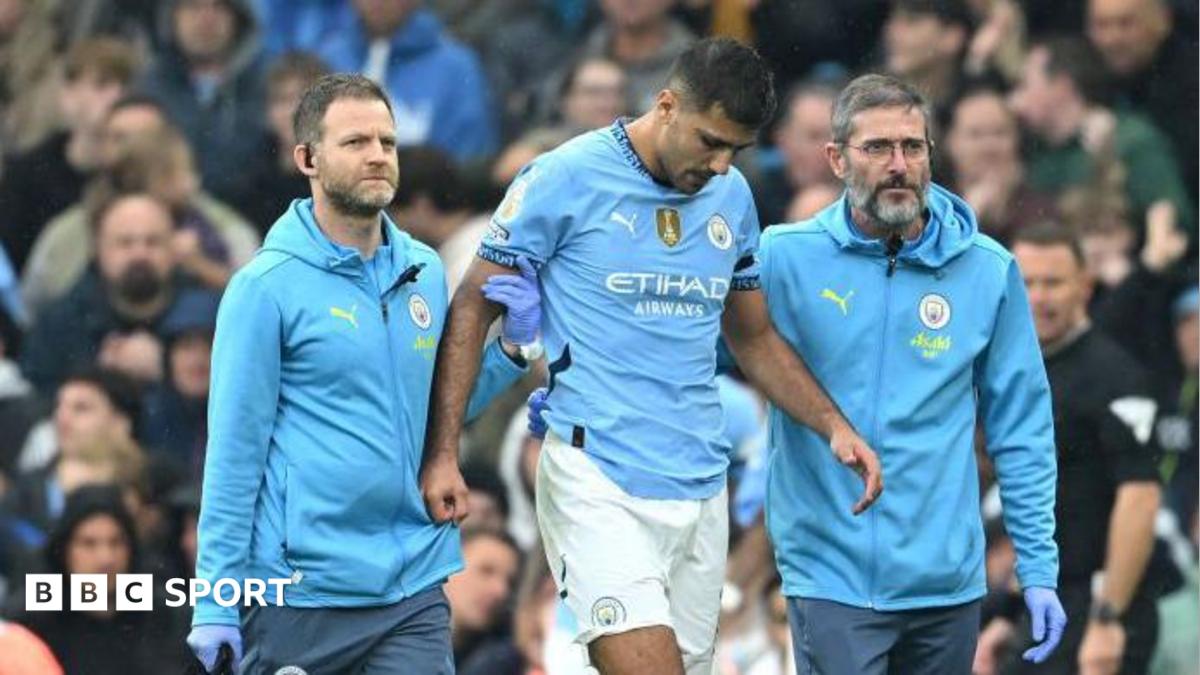 Rodri injury: Manchester City confirm midfielder suffered knee ligament ...