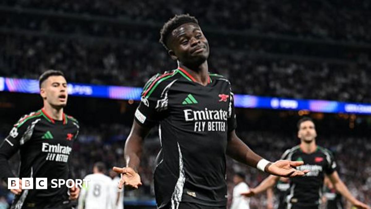 Real Madrid 1-2 Arsenal (1-5 on aggregate): Gunners win at Bernabeu to ...