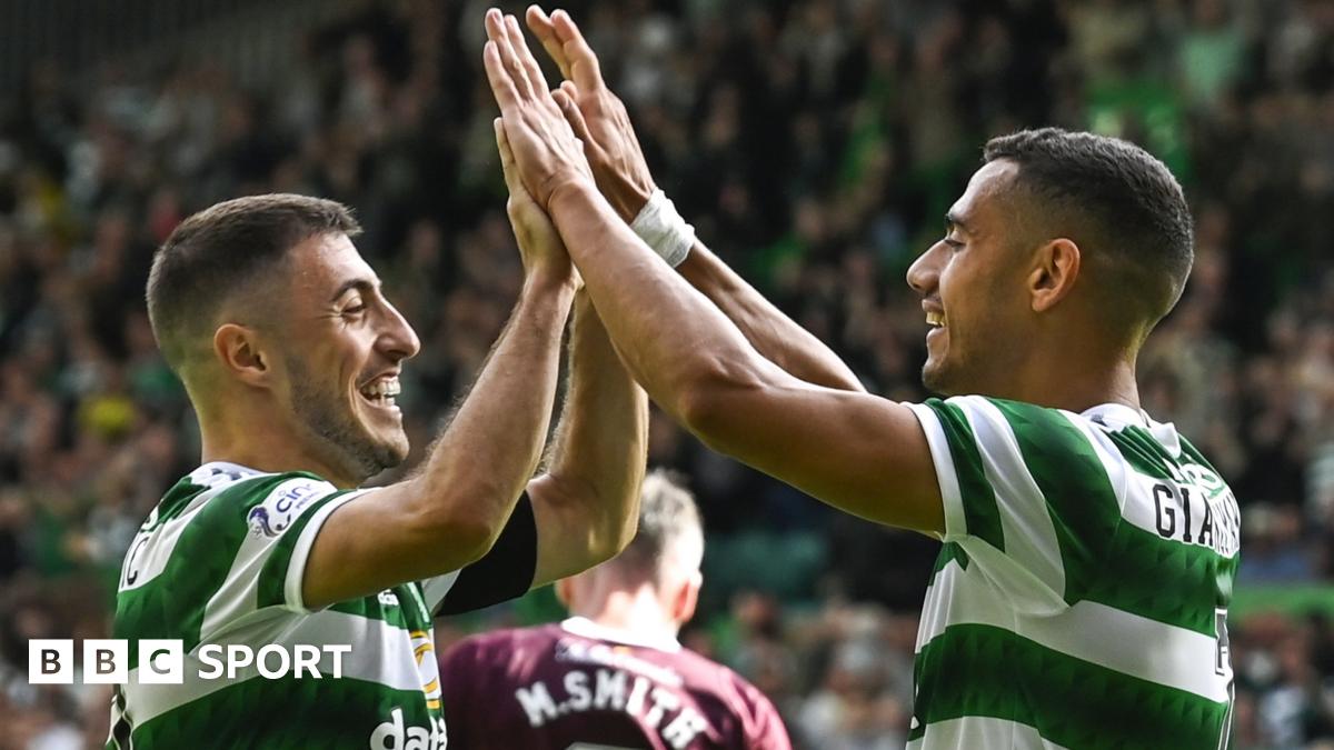 Celtic 2-0 Hearts: Hosts go two points clear at top - BBC Sport
