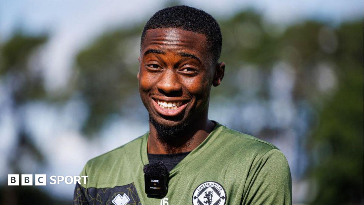 Emmanuel Adegboyega living the dream at Dundee Utd - BBC Sport