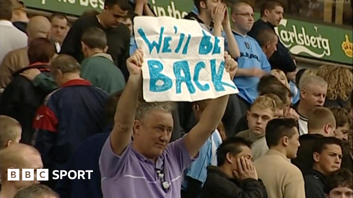Coventry City: 'Banner Man' revisits the club's relegation from the ...