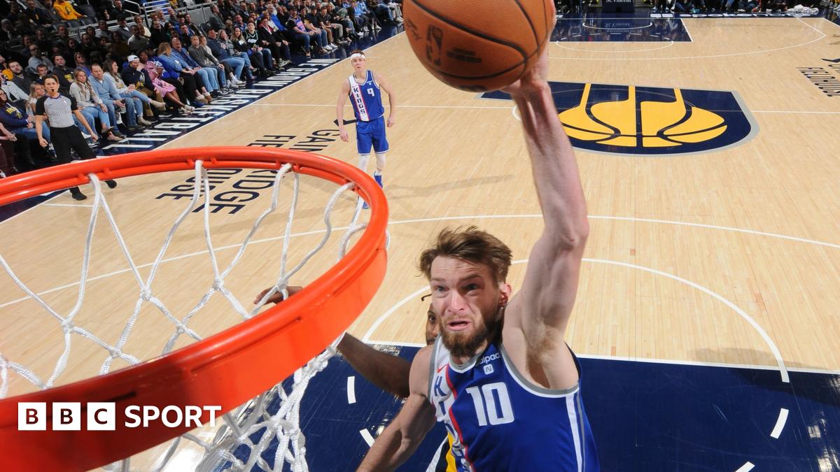NBA: Domantas Sabonis breaks Sacramento Kings record with 30th double-double - BBC Sport