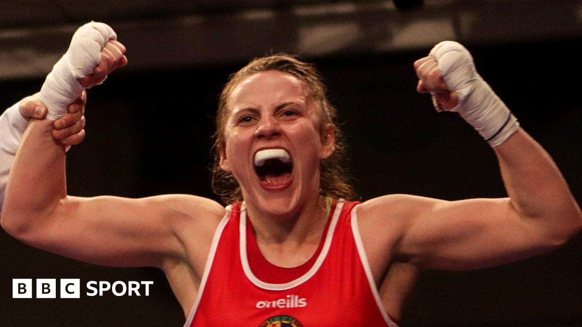 Michaela Walsh: Belfast boxer wins featherweight gold in Germany - BBC ...