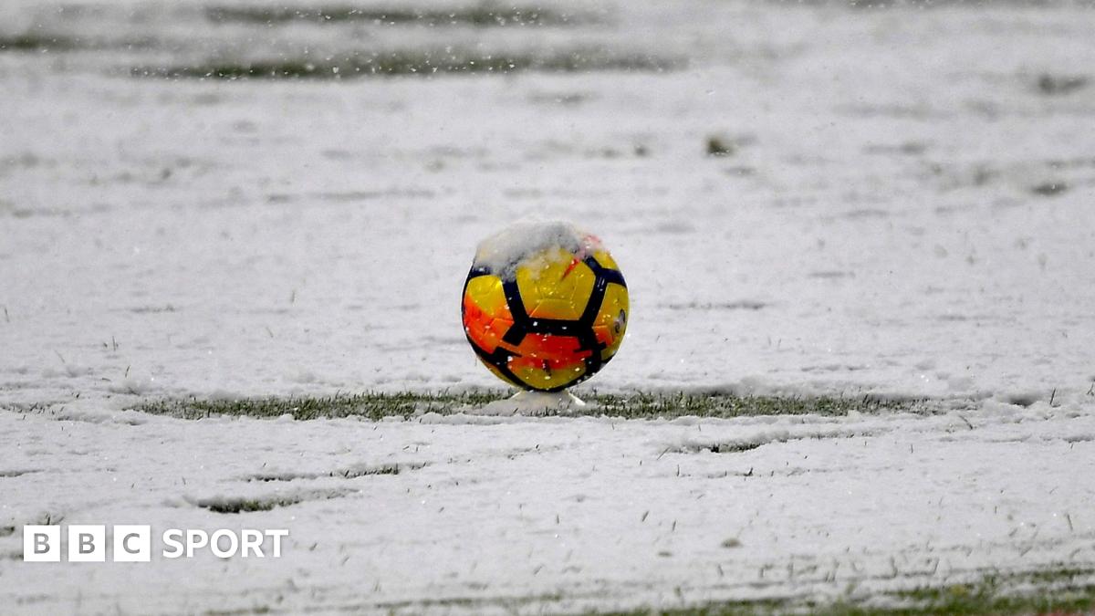 Snow causes postponements in football, rugby union and racing - BBC Sport