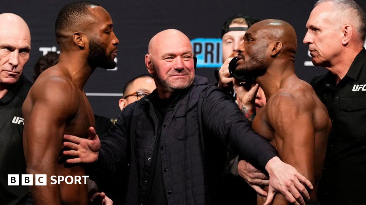 Leon Edwards v Kamaru Usman: Rivals make weight for UFC 286 ...