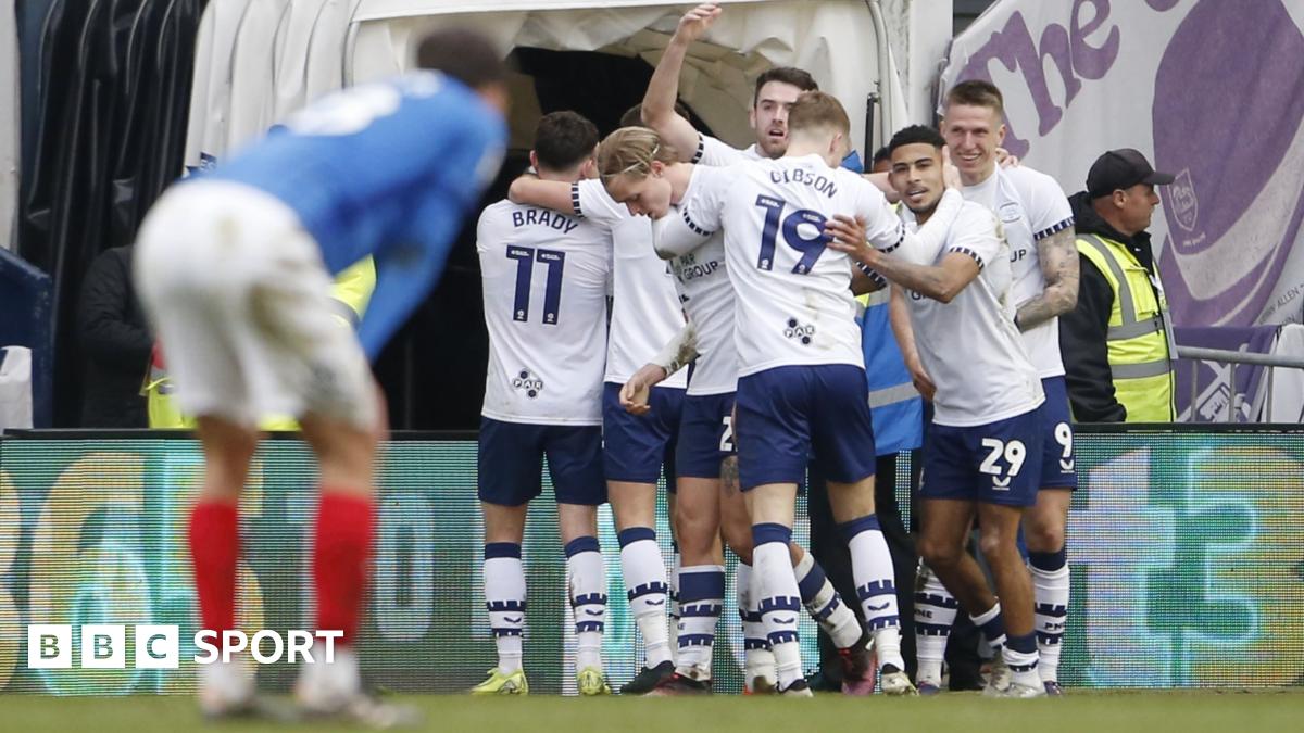 Preston North End 2-1 Portsmouth: Thordarson's late strike dents Pompey ...