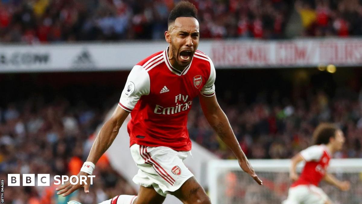 Arsenal 3-2 Aston Villa: Pierre-Emerick Aubameyang's late free-kick ...