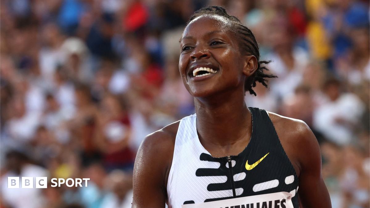 Diamond League Monaco: Faith Kipyegon breaks women's mile world record ...