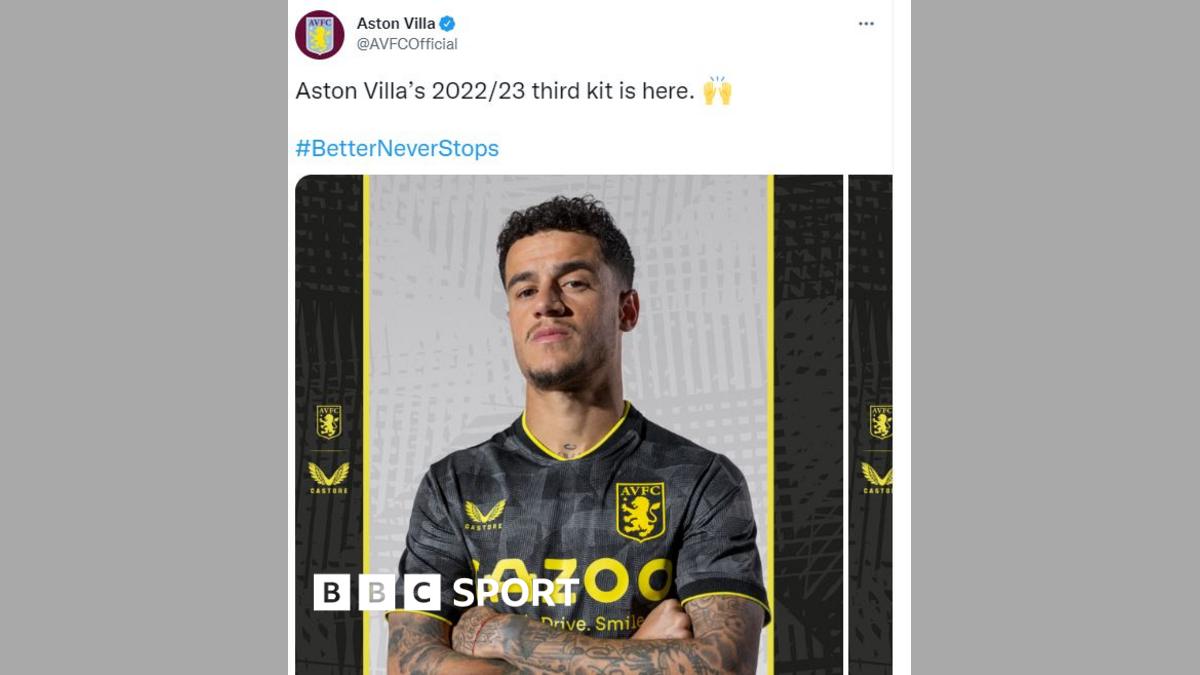 Aston Villa launch third kit for 2022-23 - BBC Sport