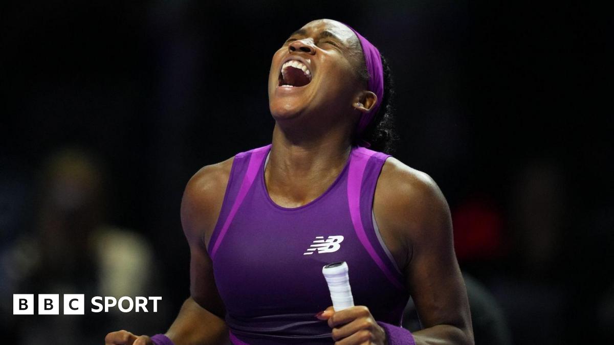 WTA Finals: Coco Gauff beats Zheng Qinwen in remarkable final - BBC Sport