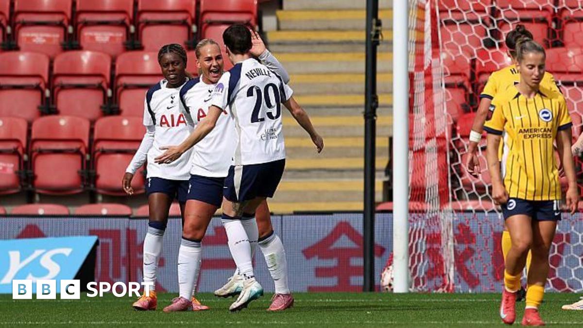 Tottenham 1-0 Brighton: Spurs go third in WSL with win - BBC Sport