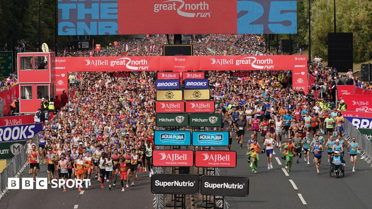 Great North Run 2025 LIVE: Watch TV coverage, plus finish line camera ...