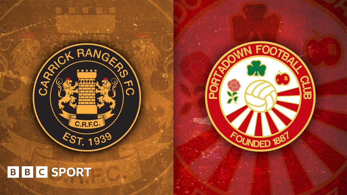 Irish Premiership highlights: Carrick Rangers edge out 10-man Portadown ...