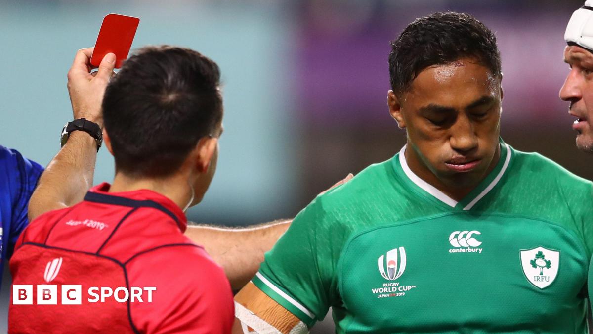IRFU against permanent adoption of rugby's 20-minute red card - BBC Sport