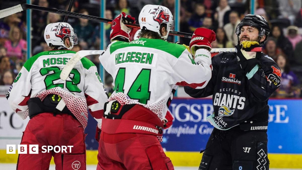 Belfast Giants 5-4 Cardiff Devils: League leaders win nine-goal ...