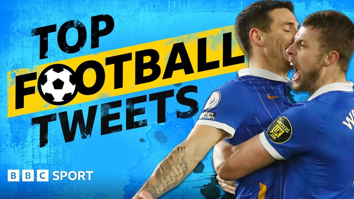 Top Football Tweets: Brighton finally win at home - BBC Sport
