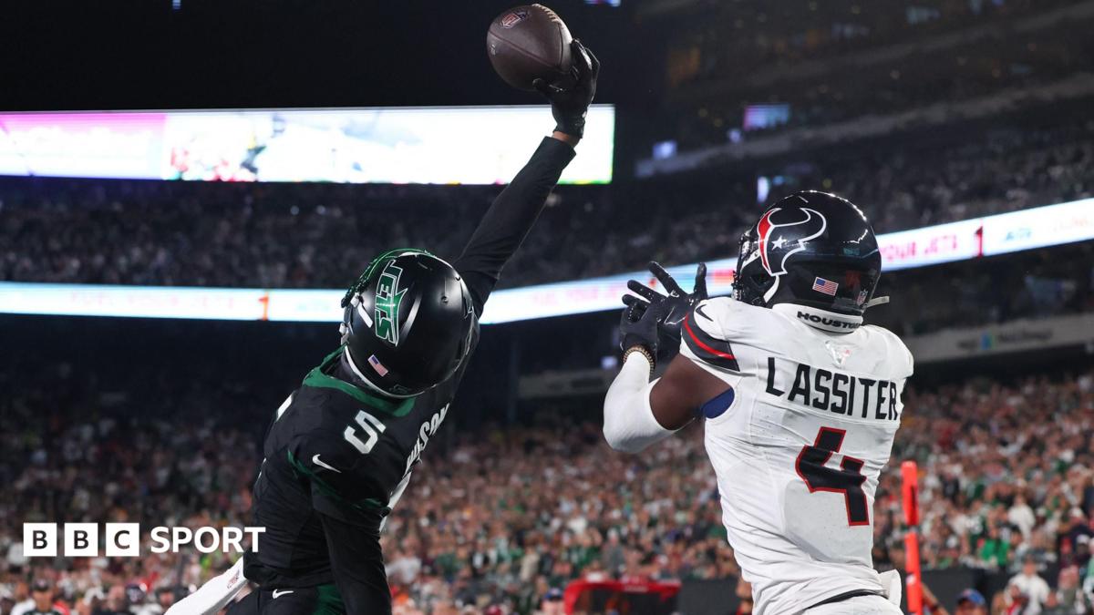 Houston Texans 13-21 New York Jets: Garrett Wilson acrobatics inspire ...