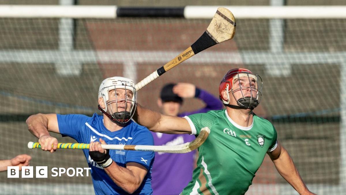 Ireland 22-14 Scotland: Ireland win first shinty-hurling international ...
