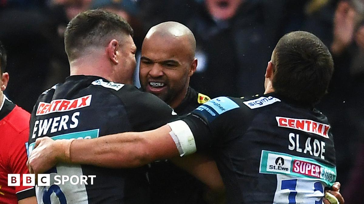 Premiership: Exeter Chiefs 18-15 Saracens - Chiefs win tense encounter ...
