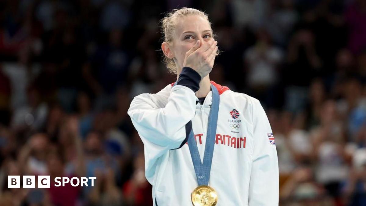 Bryony Page wins Olympic trampoline gold for GB in Paris - BBC Sport