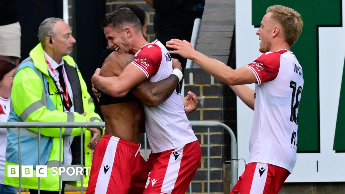 Stevenage move up to second place in League One with a 2-1 win over ...
