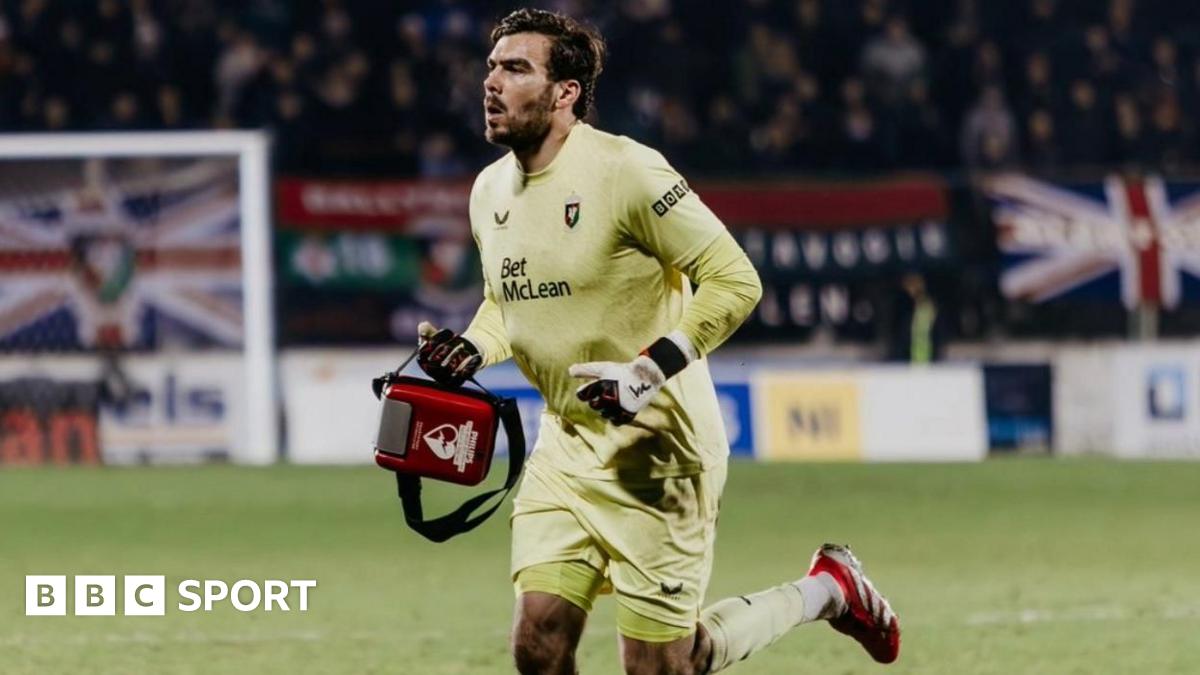 Daniel Gyollai: Glens goalkeeper on coming to ill steward's aid - BBC Sport